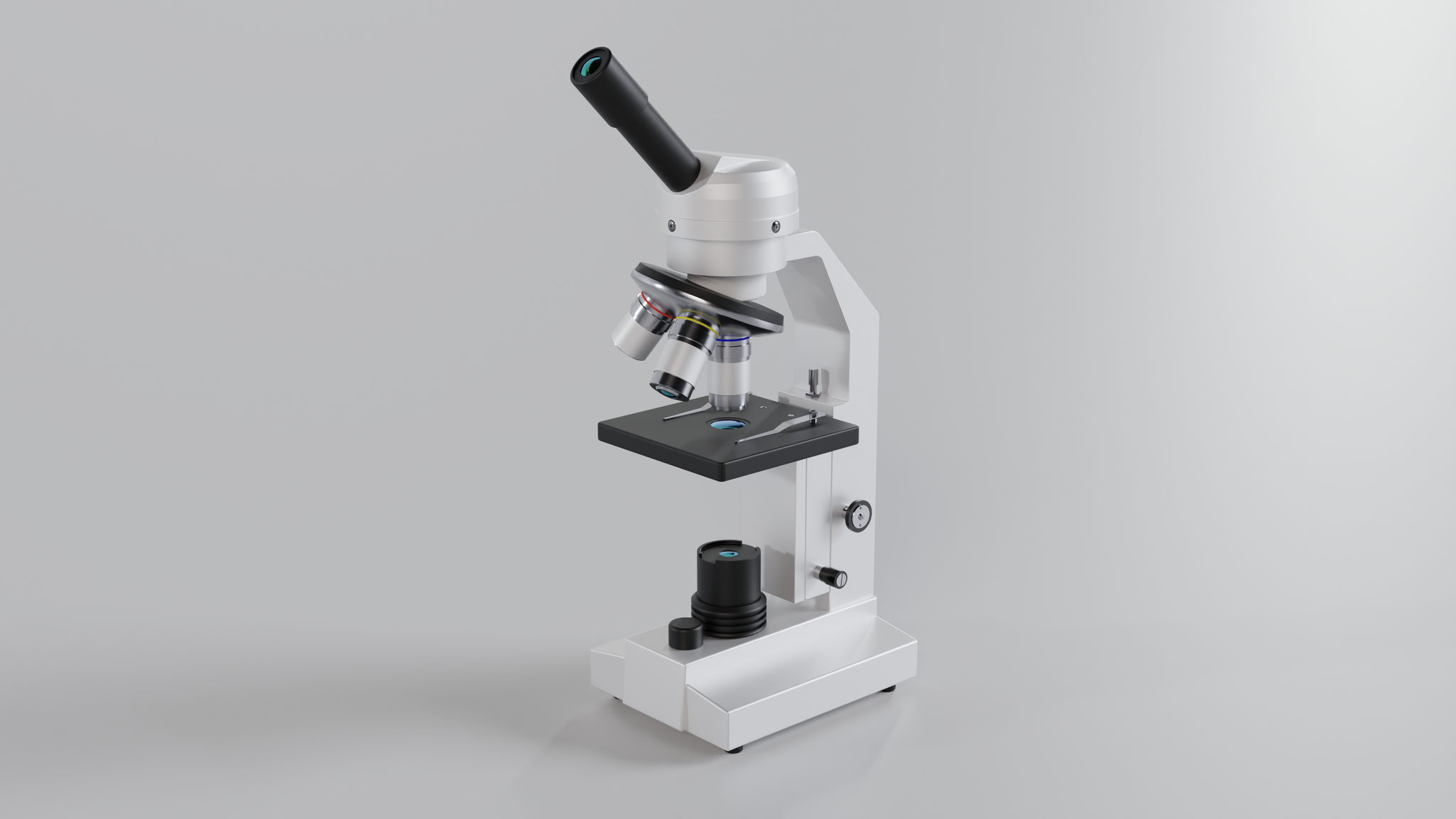 Monocular Microscope | FREE Lab Equipment models | BlenderKit