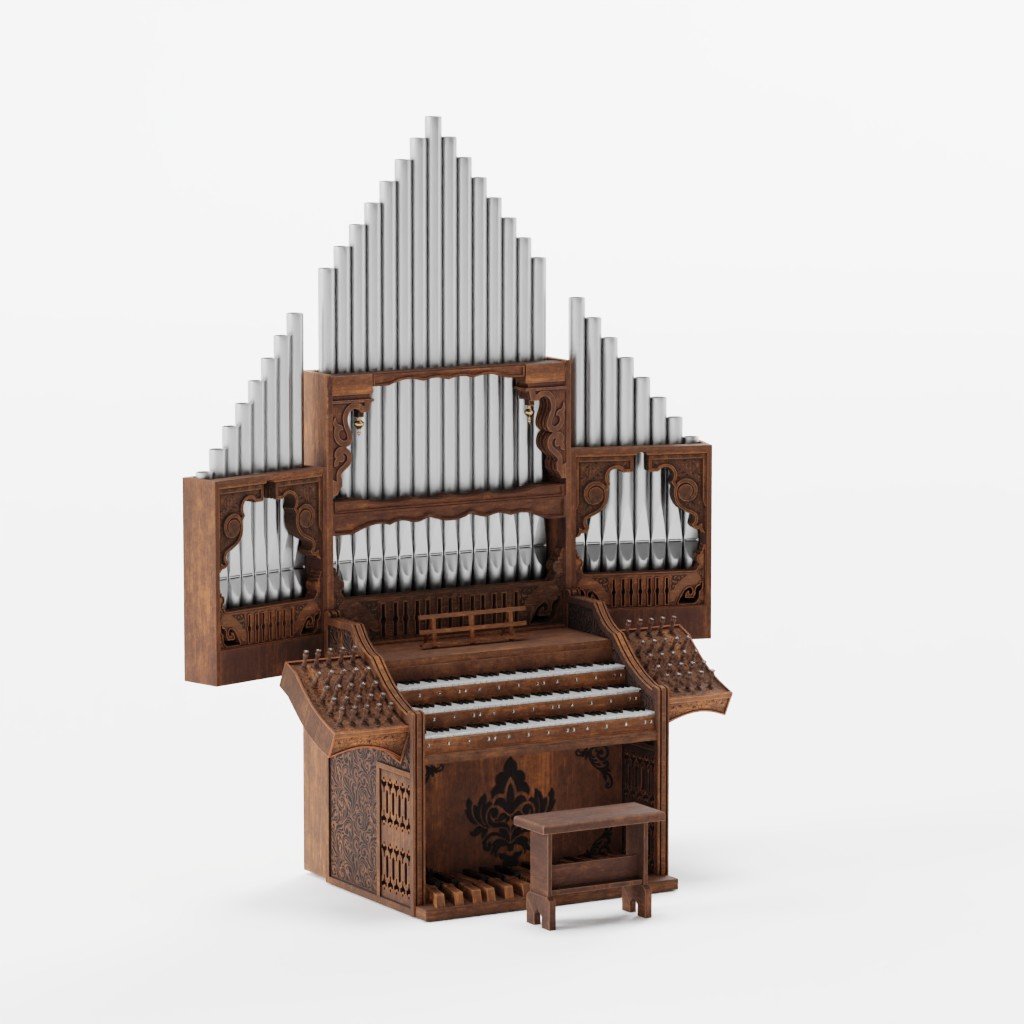 Pipe Organ | Musical Instruments models | BlenderKit
