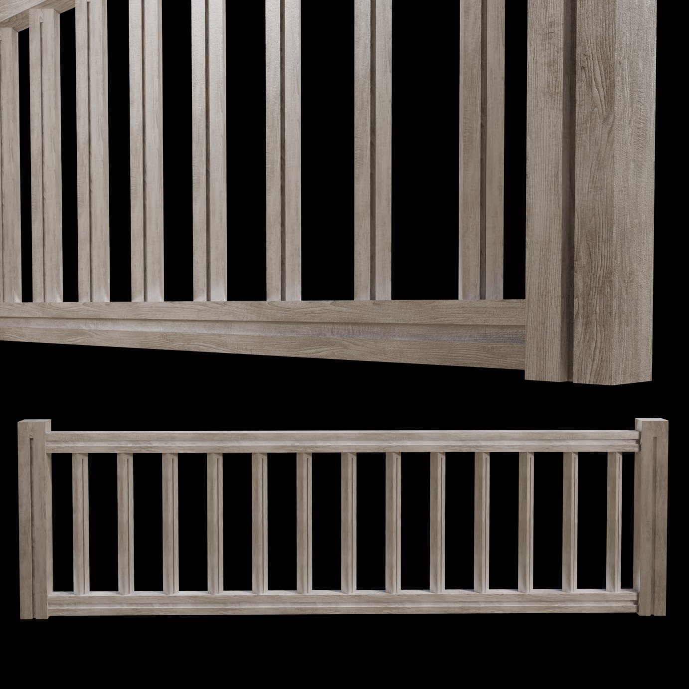 Wood Fence | Fences models | BlenderKit