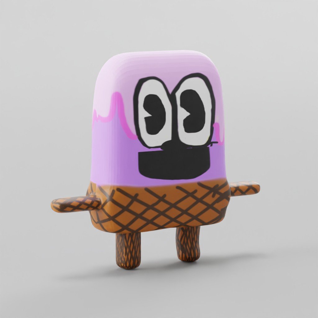 Ice cream | FREE Monsters & Creatures models | BlenderKit