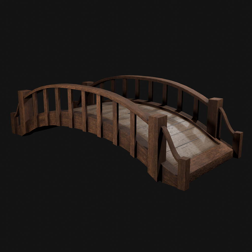 Wooden bridge | Exterior Elements models | BlenderKit