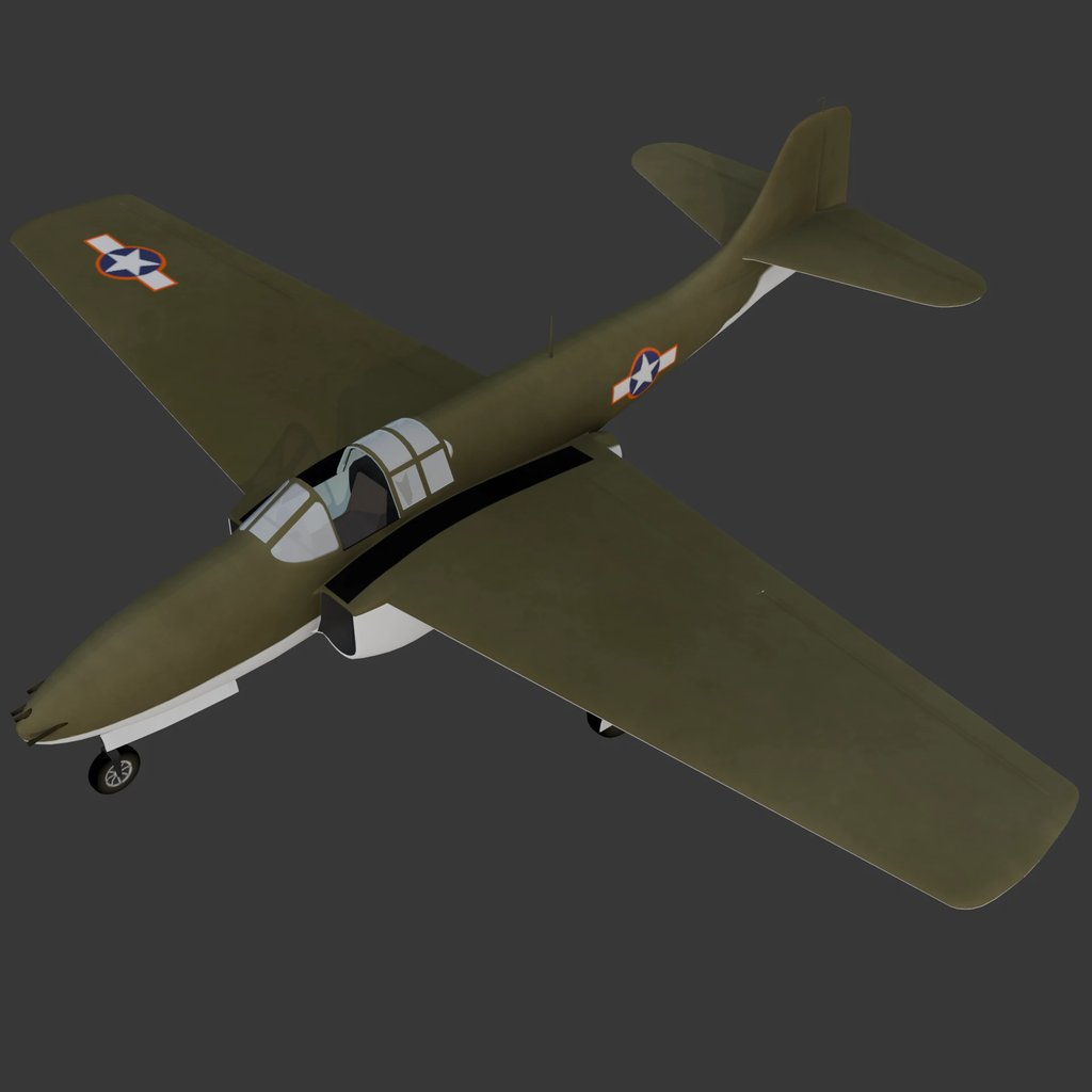 Bell P-59 Airacomet | Historical Planes 3D Models models | BlenderKit