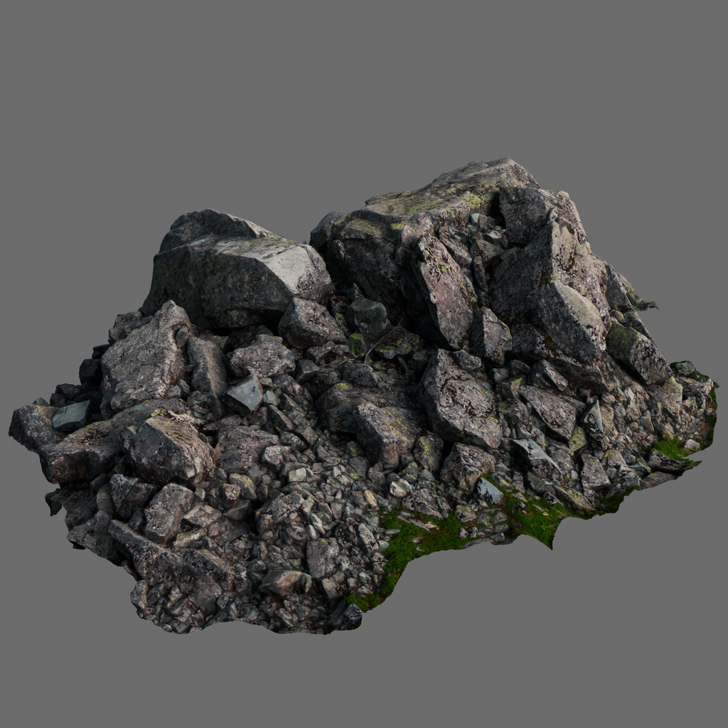 Rocky Boulder Photoscan Sec2 | Environment Elements models | BlenderKit