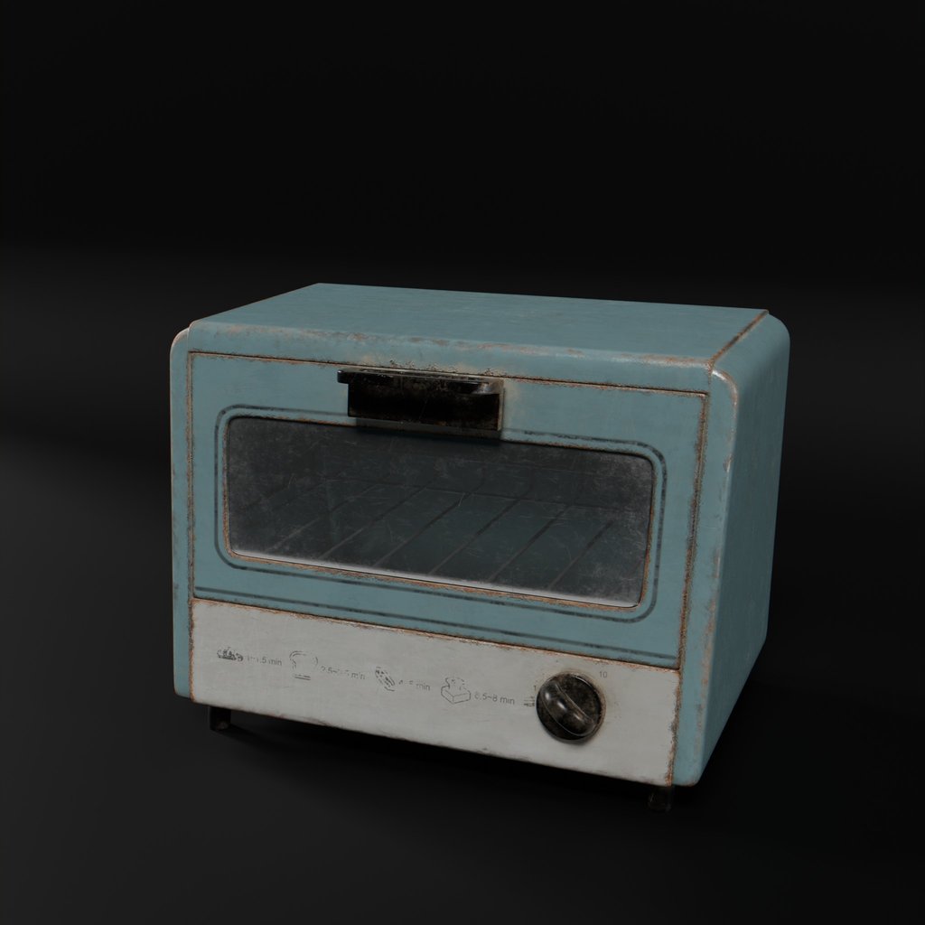 Vintage Toaster Oven | Home Appliances models | BlenderKit