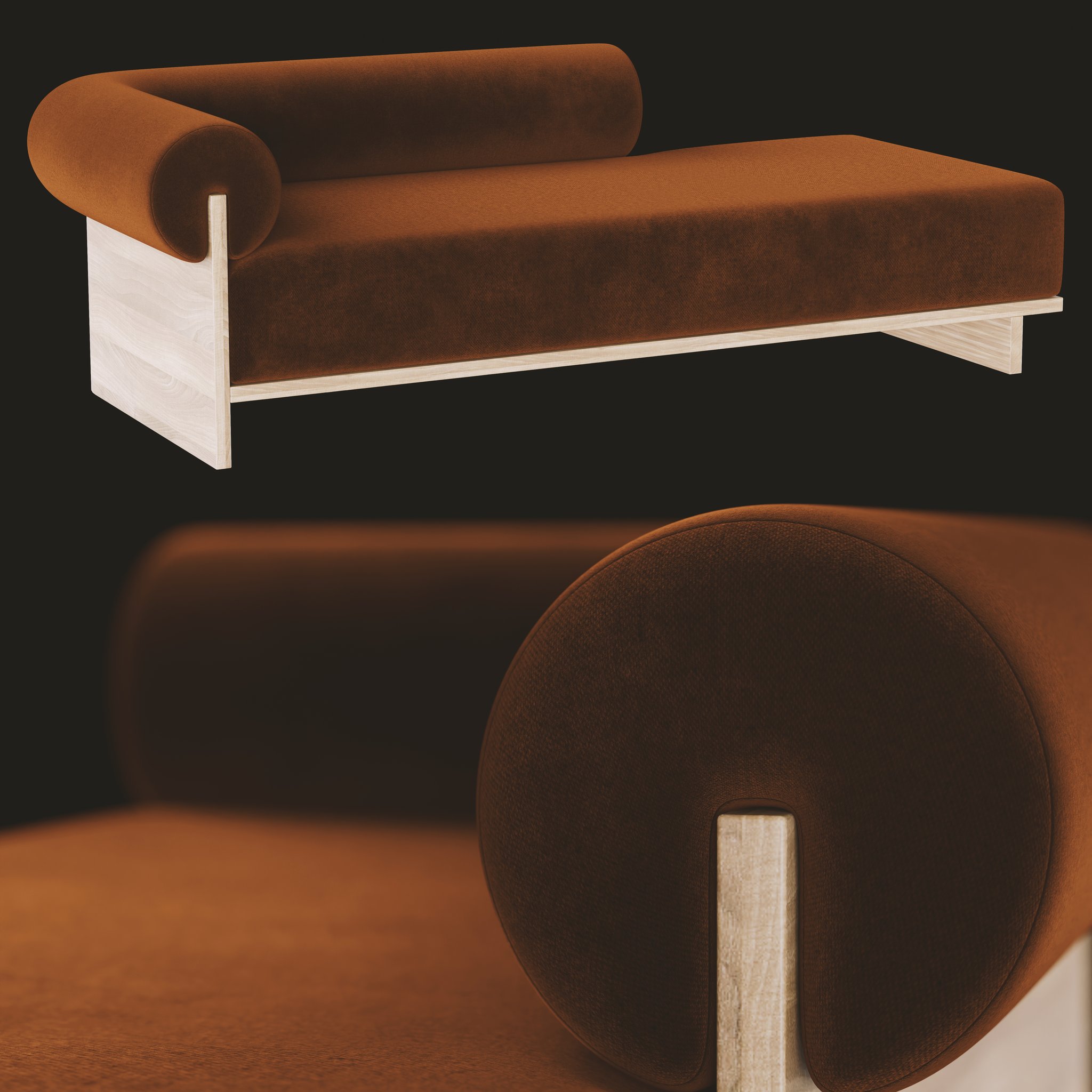 Moving Mountains Chaise Lounge | Sofas models | BlenderKit