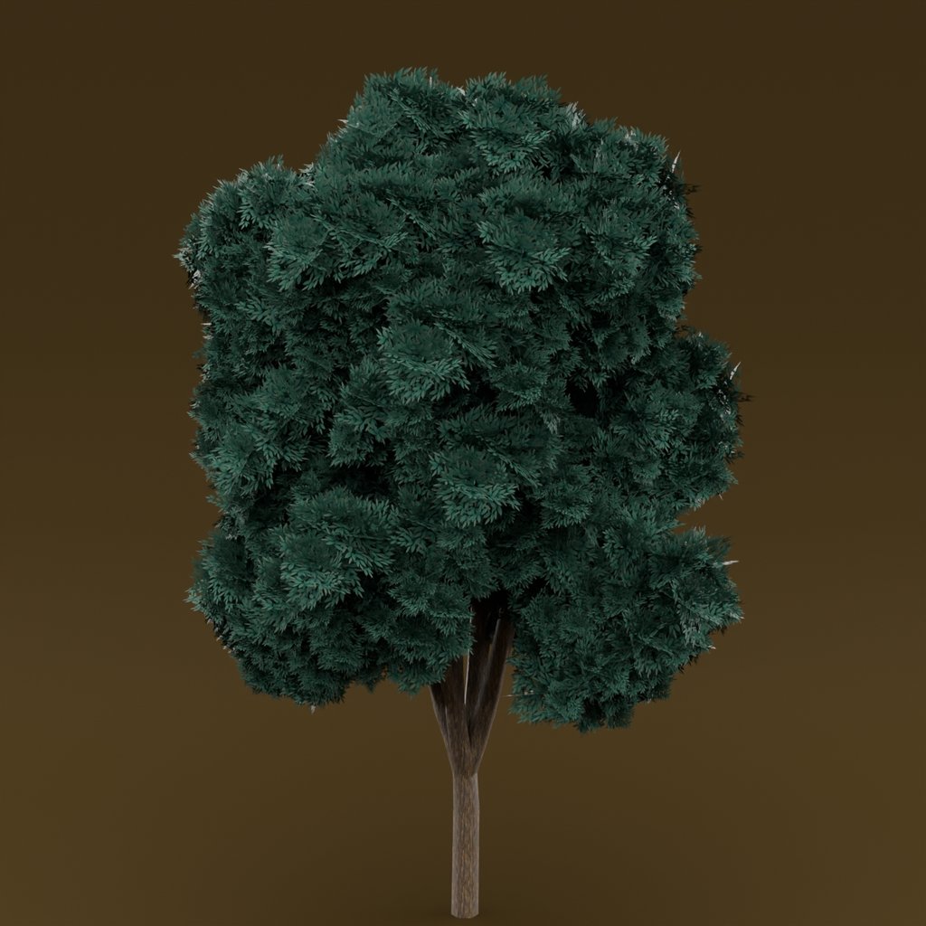 Teal leaved tree | Trees models | BlenderKit