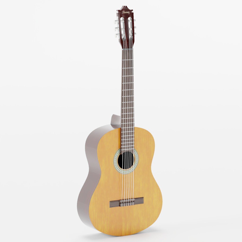 Classic Guitar | FREE Musical Instruments models | BlenderKit