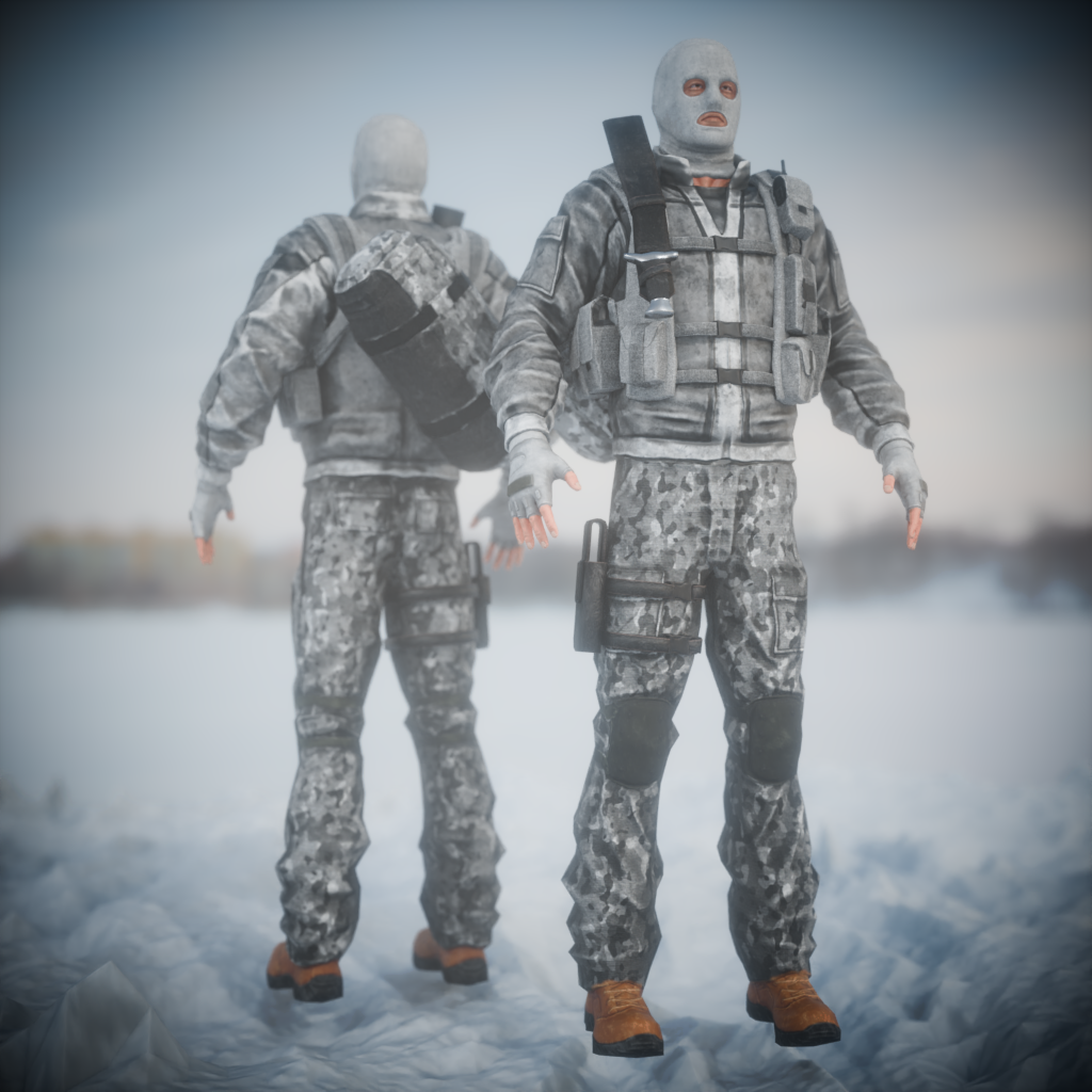Terrorist Military Character(GameReady) | Military Characters models ...
