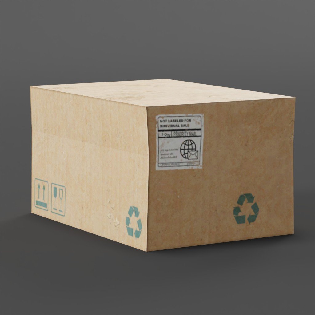 Cardboard Box | Office Furniture models | BlenderKit