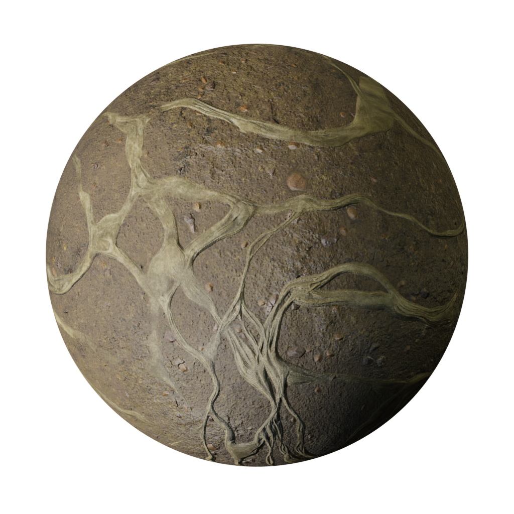 Tree Roots on Muddy Ground | FREE ground materials | BlenderKit