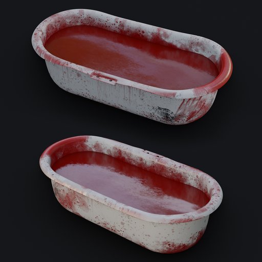 Bloody Bathtub | Bathhubs models | BlenderKit
