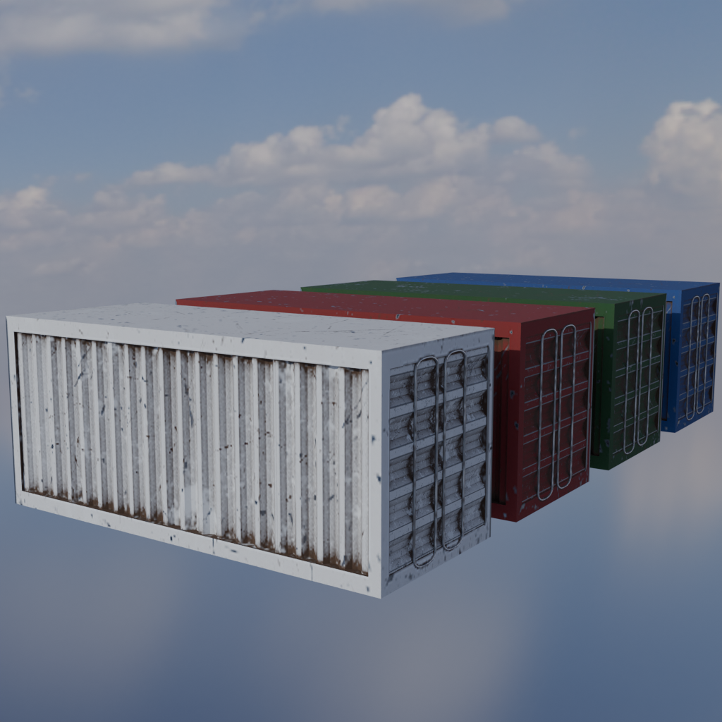 Shipping Containers | Containers models | BlenderKit