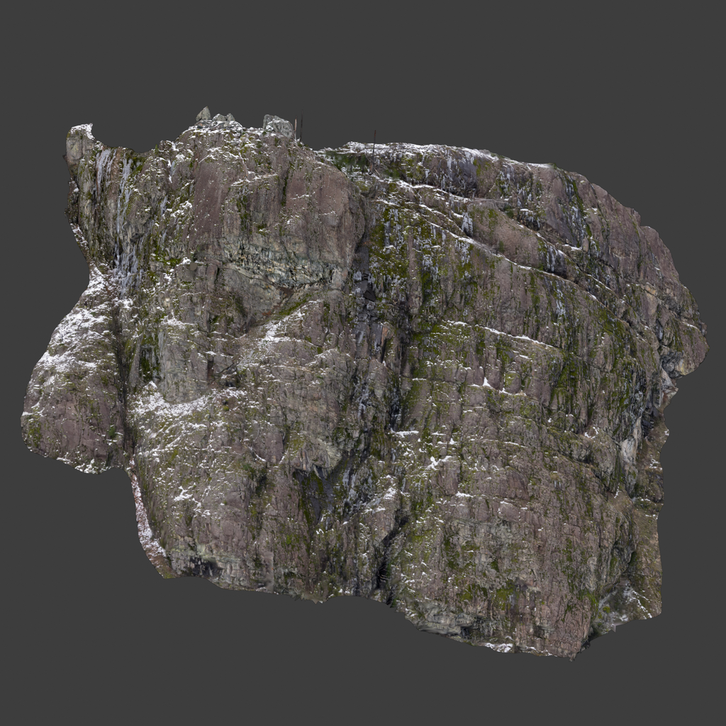 Boulder Cliff Large Photoscan | Environment Elements models | BlenderKit