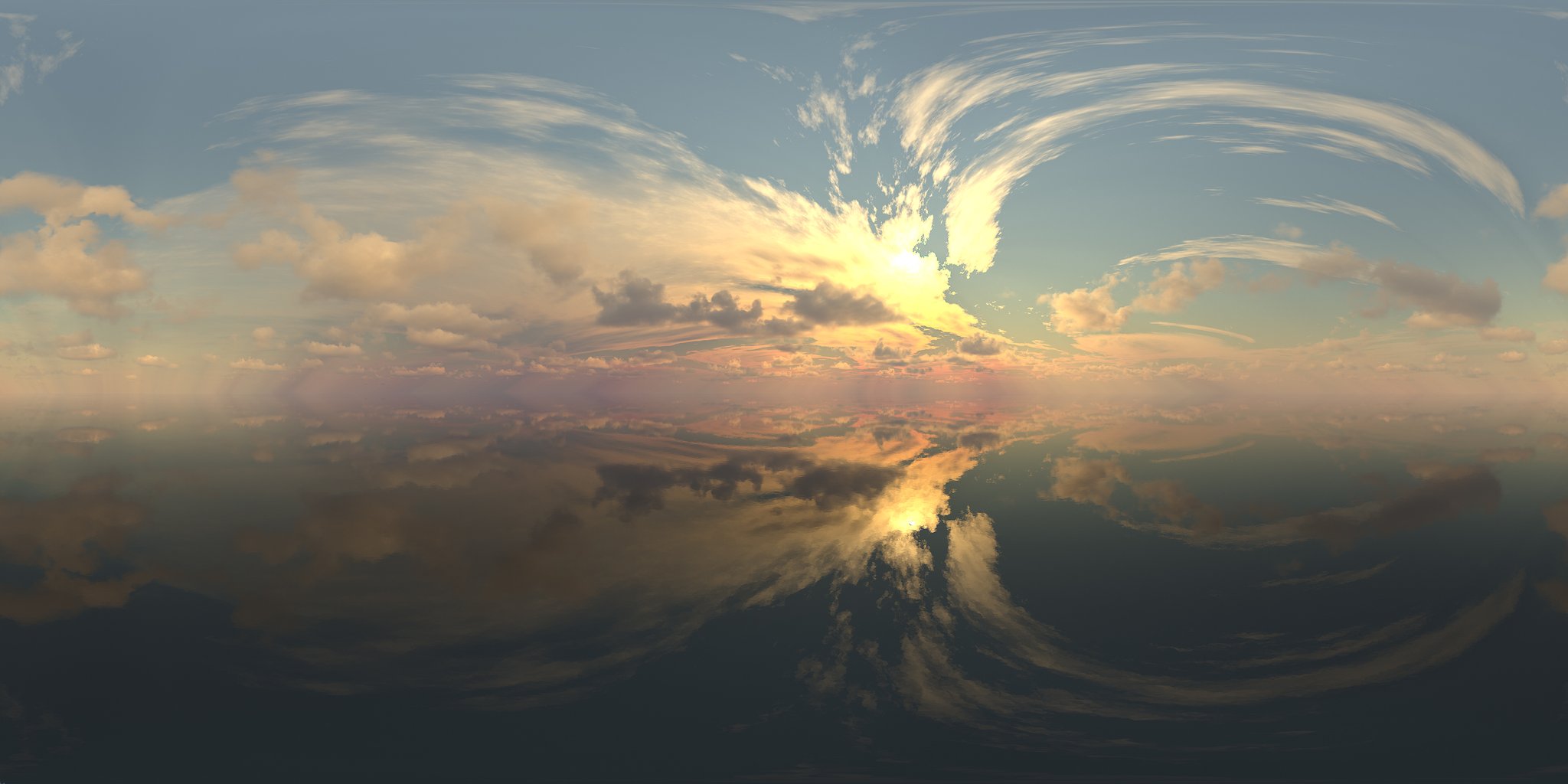 Romantic sky | Nature HDRis | BlenderKit