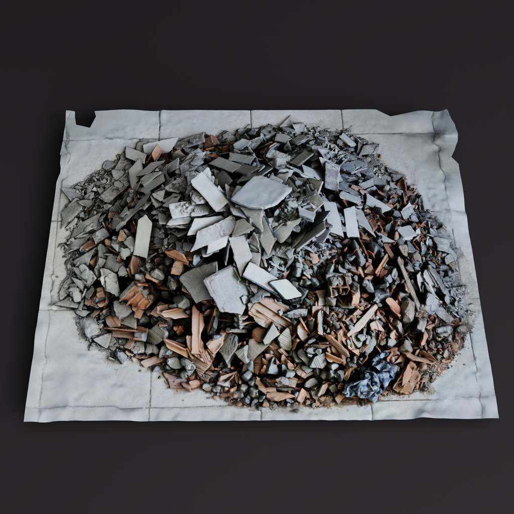 Rubble Debris Pile | Interior Decorations models | BlenderKit
