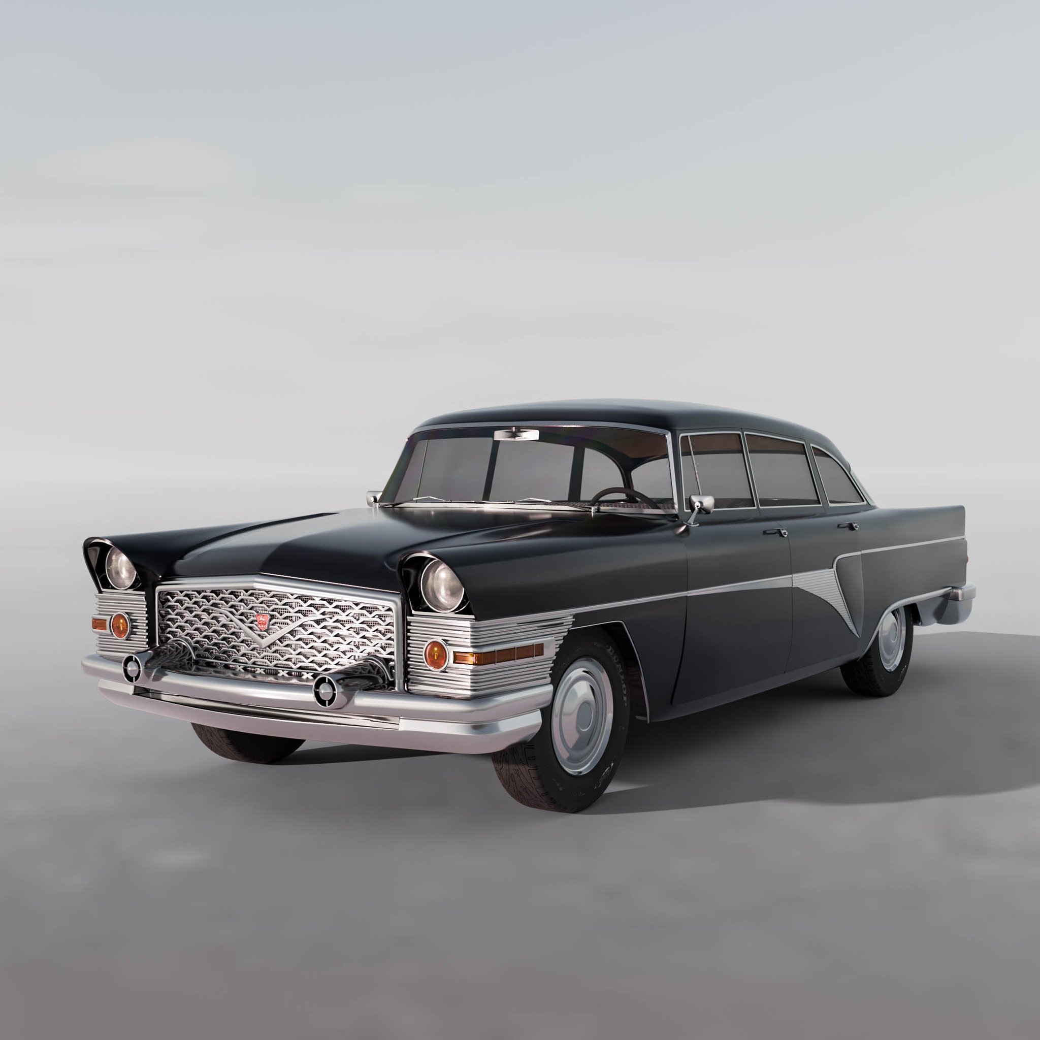 Gaz 13 | FREE Historical Cars models | BlenderKit