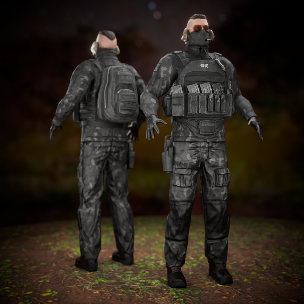 Military Character (GameReady) | Military Characters models | BlenderKit