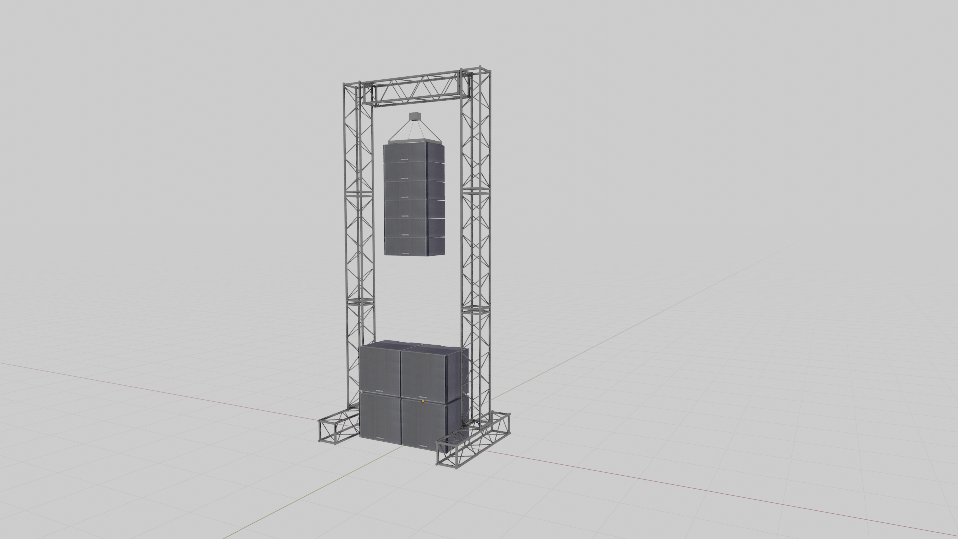 Line Array Sound Sistem | Audio Devices models | BlenderKit