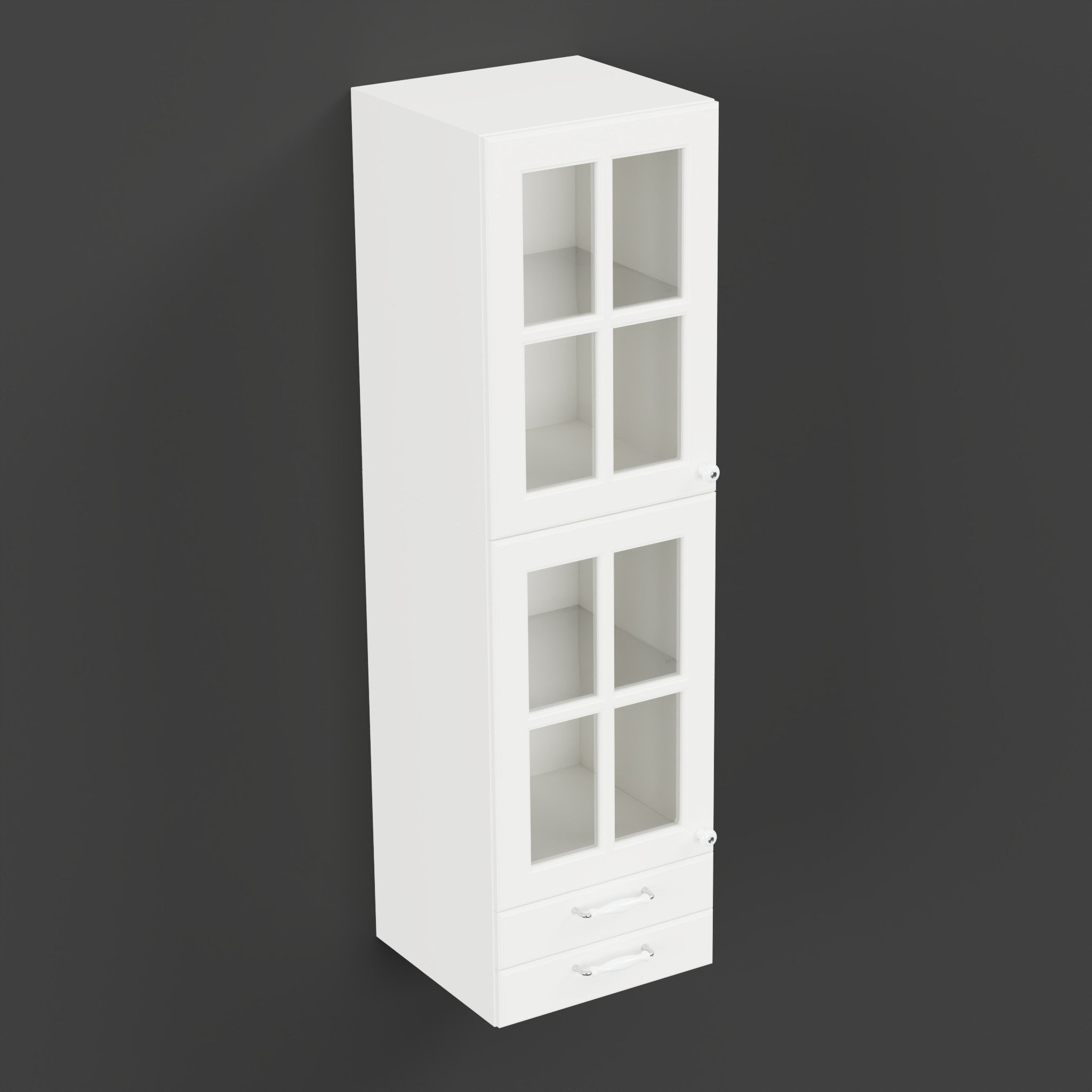 Wall Cabinet Double - 40 cm | Kitchen Storage Spaces models | BlenderKit