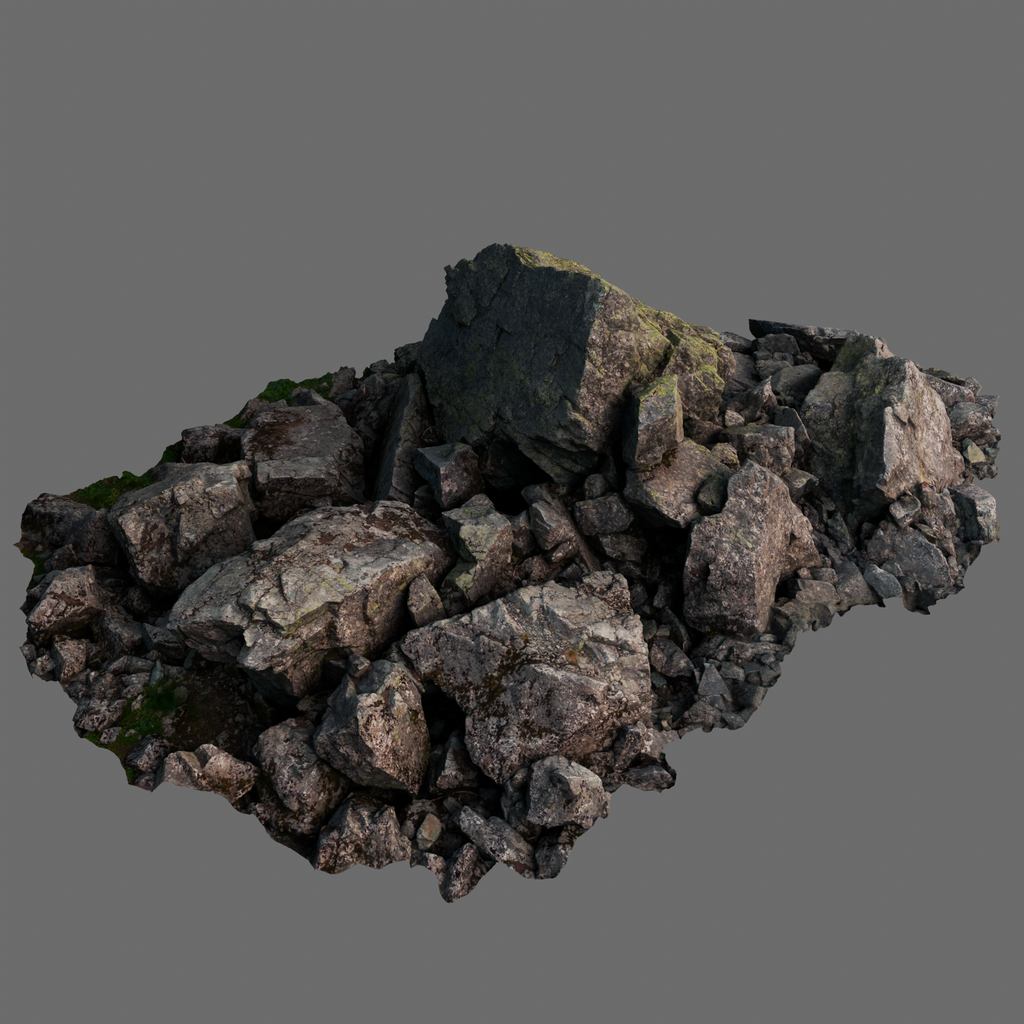 Rocky Boulder Photoscan Sec1 | Environment Elements models | BlenderKit