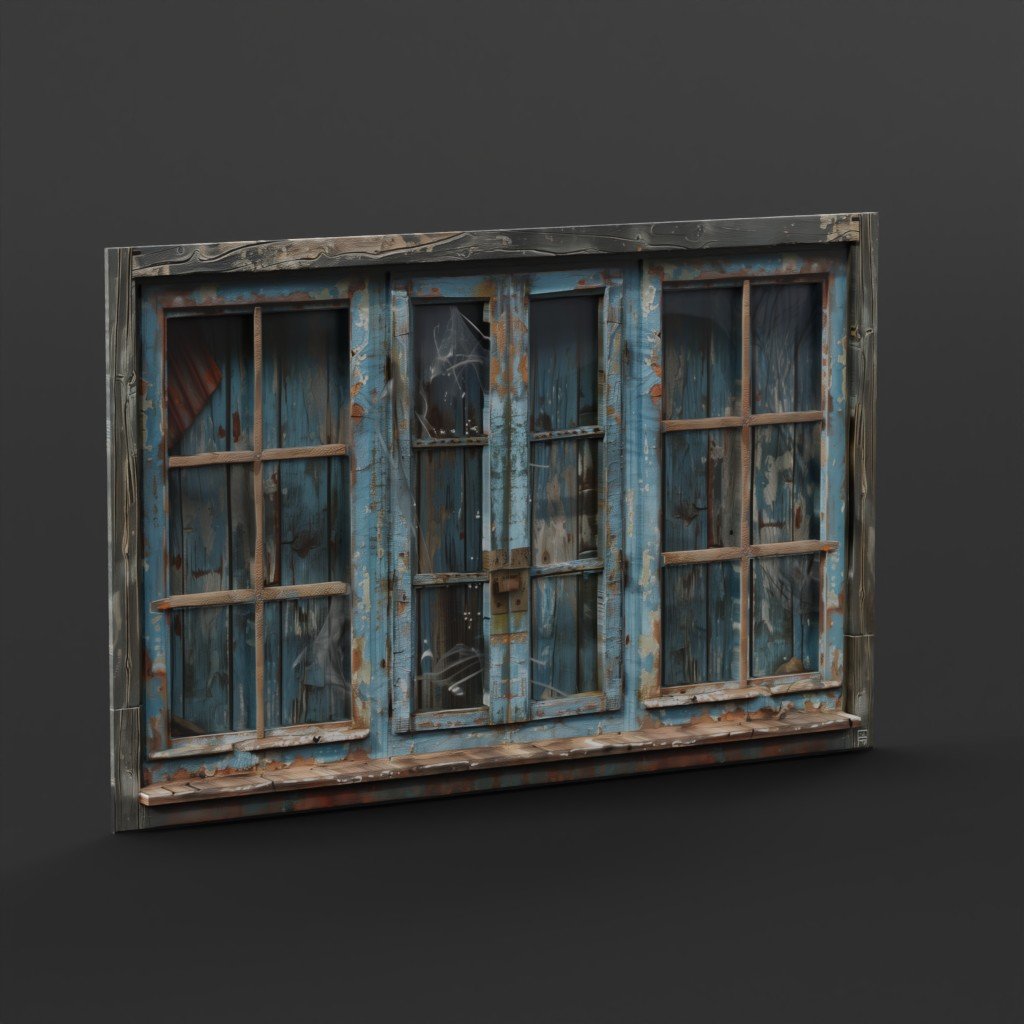 Old window - T - 64 | Windows models | BlenderKit