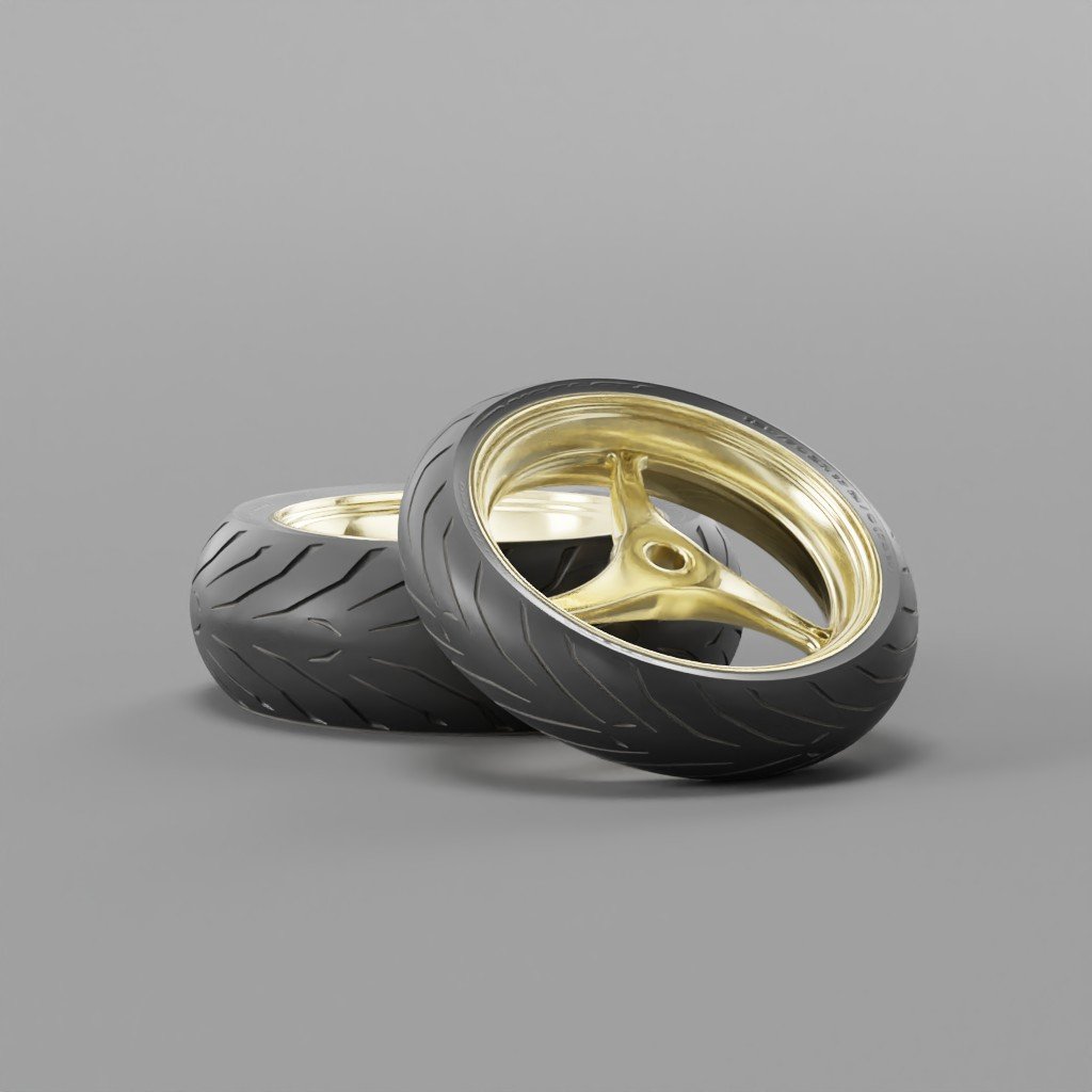 Motorcycle wheels | FREE Vehicle Parts models | BlenderKit