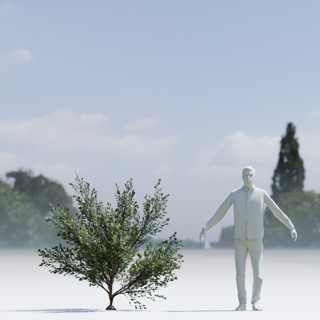 Bush lowpoly animated | Trees models | BlenderKit