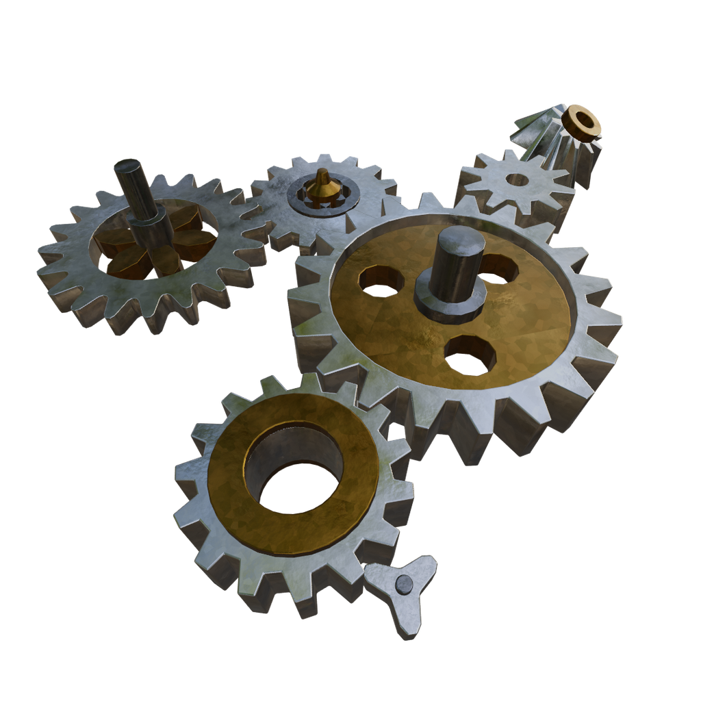 Procedural Gear System (preview) | FREE Robotics models | BlenderKit