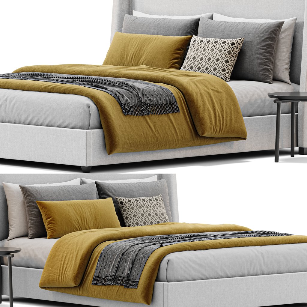 Emma Bed by highfashion | Beds models | BlenderKit