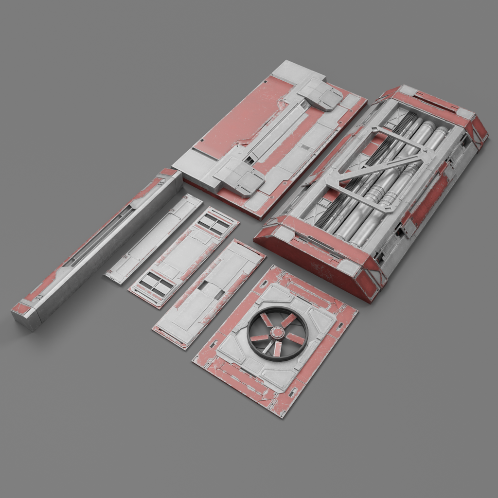 Sci-FI Element | Space Stations models | BlenderKit