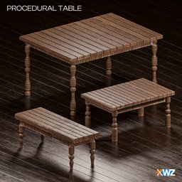 Procedural Table GN | FREE Tables models | BlenderKit
