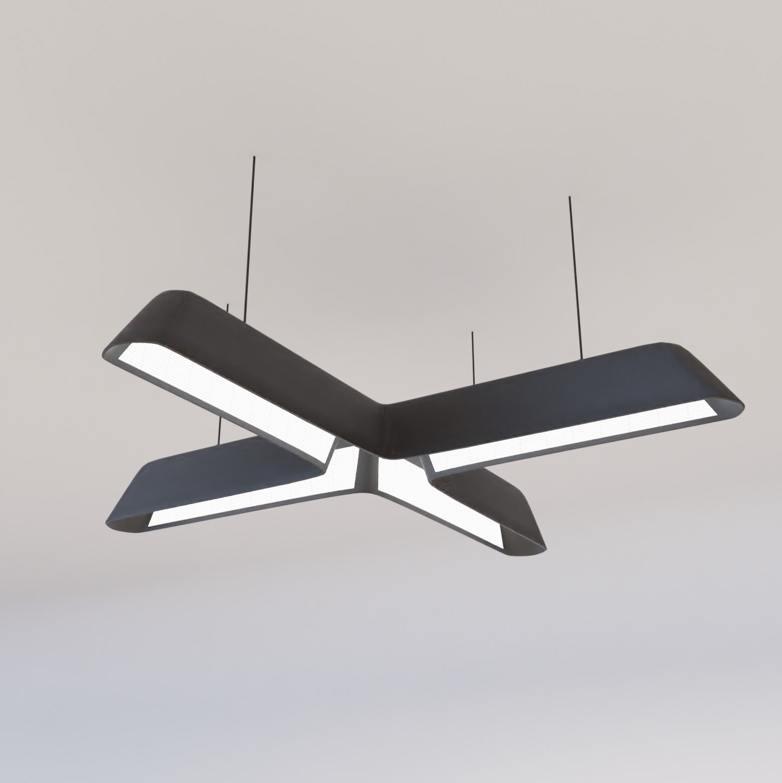 Fold Spoke Light | Ceiling Lights models | BlenderKit
