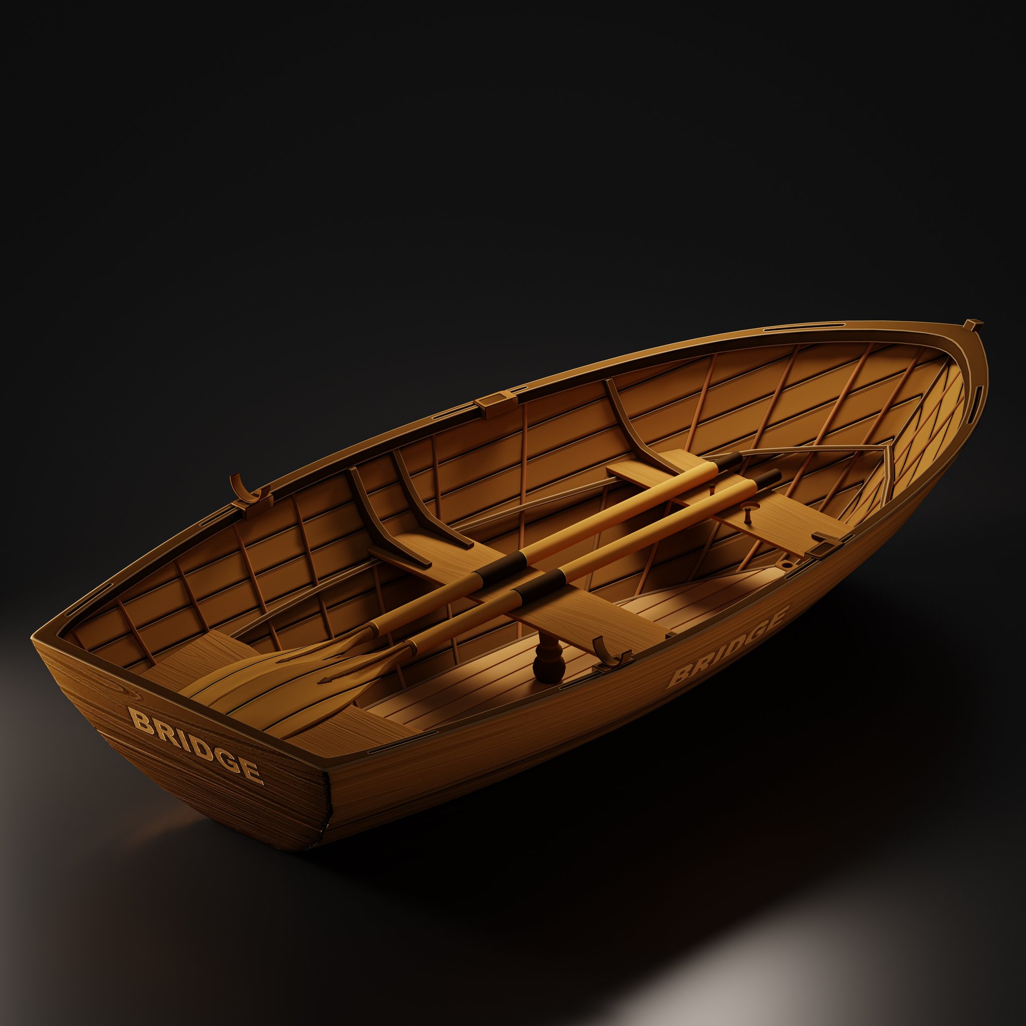 Rowboat | Boats models | BlenderKit