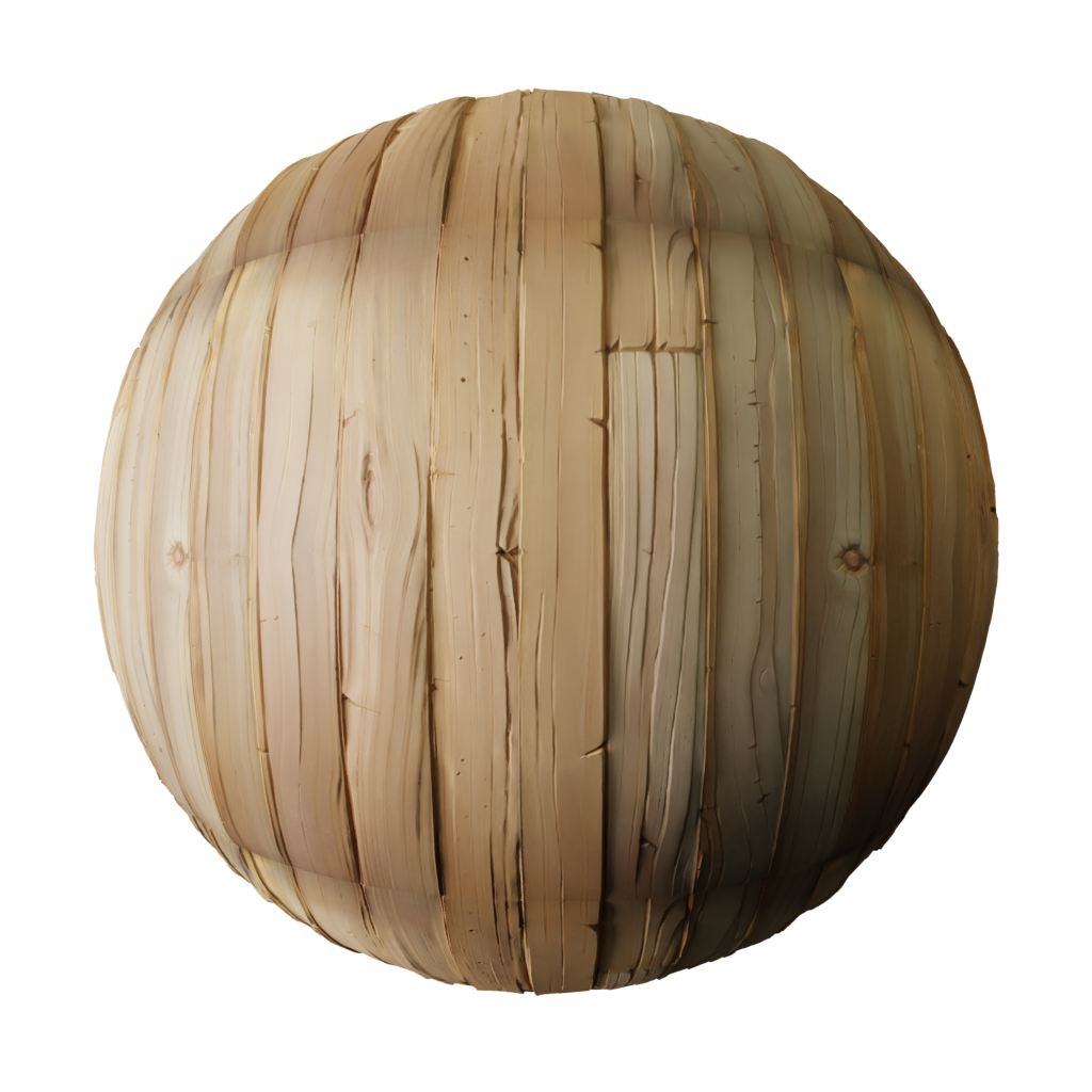 Toon Stylised Wood Planks | FREE wood materials | BlenderKit