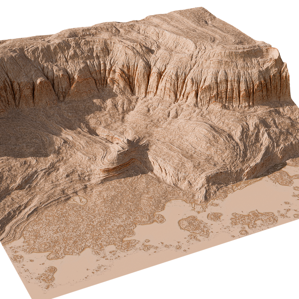 BlenderKit | Download the Mountainous canyon landscape model