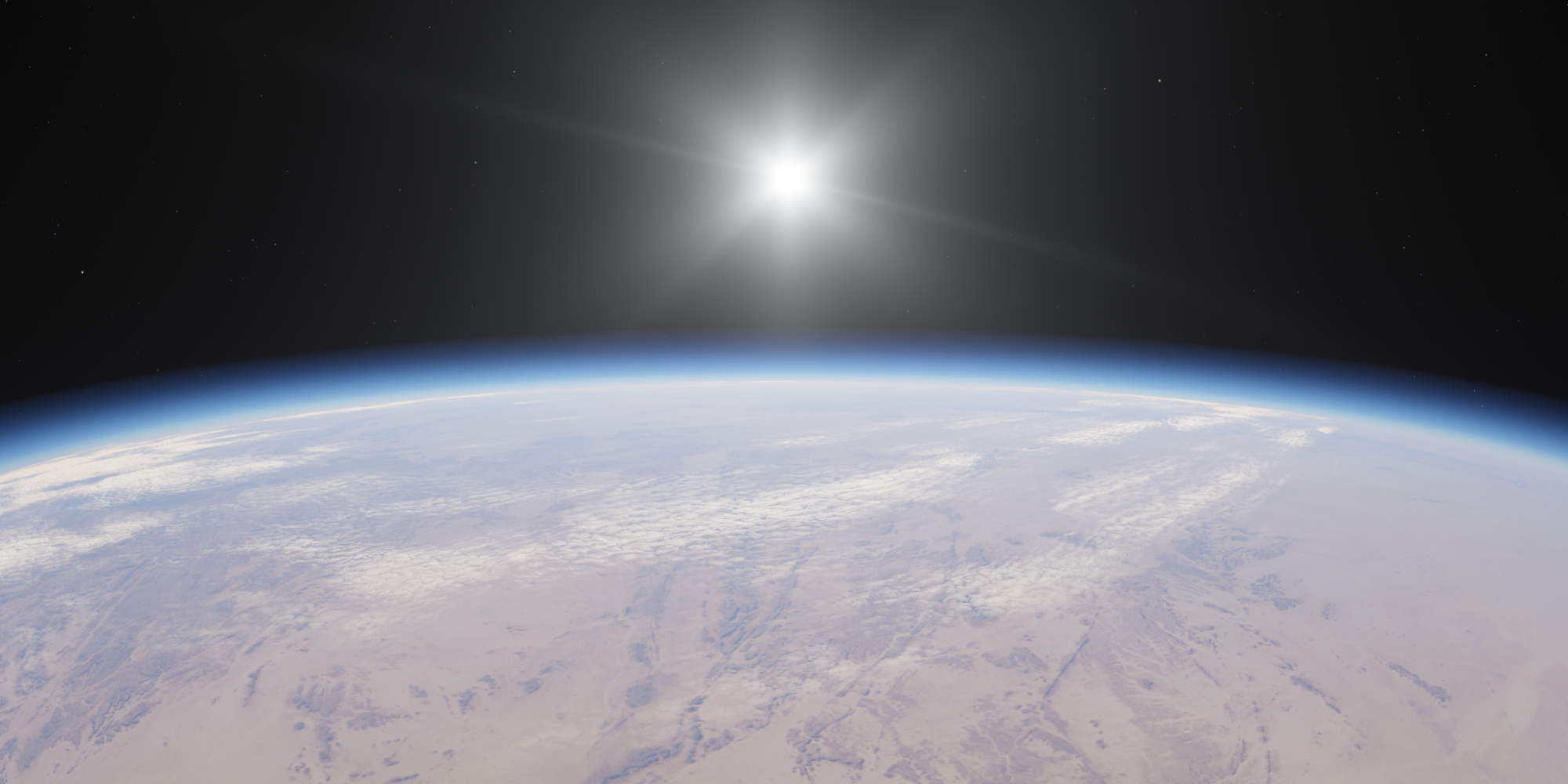 Above Earth Atmosphere Space | Futuristic Environments HDRis | BlenderKit