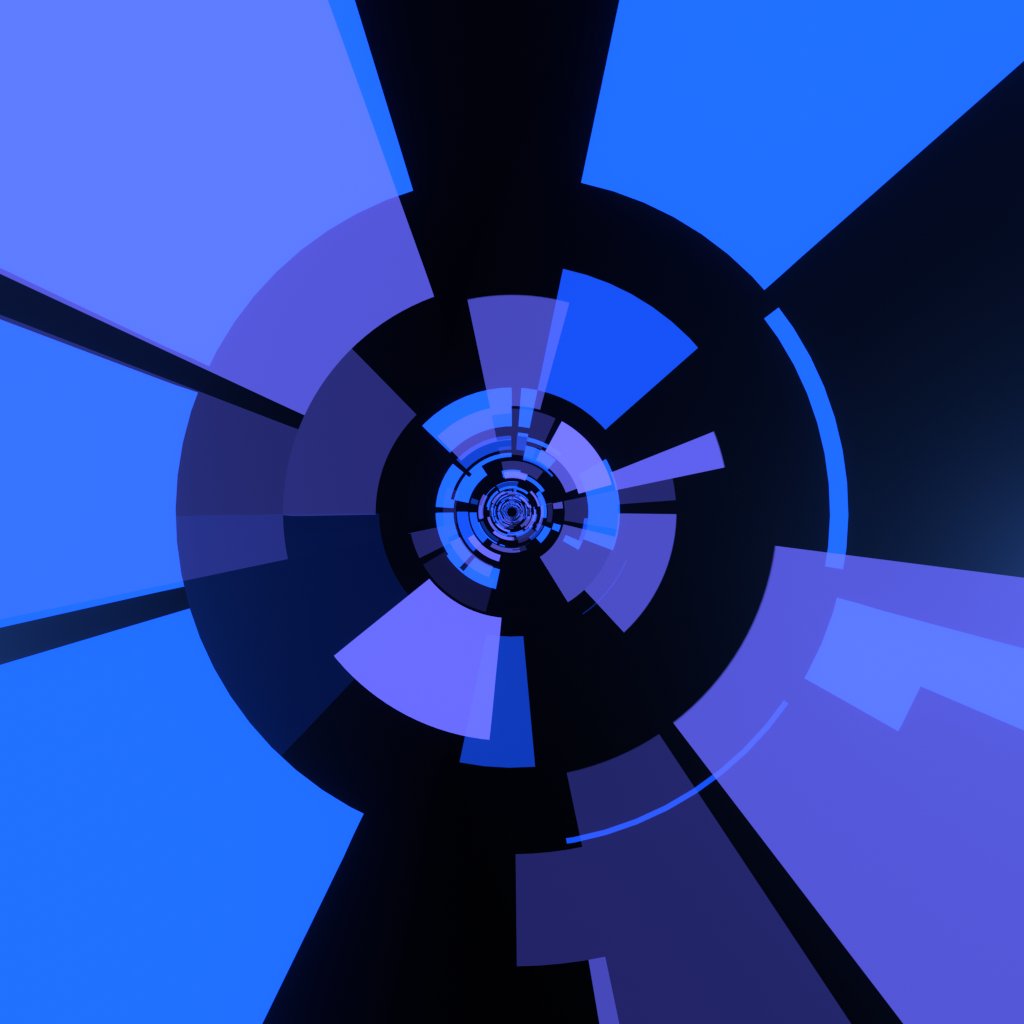 Blue Sci-Fi Portal Loop Animation | FREE Background scenes | BlenderKit
