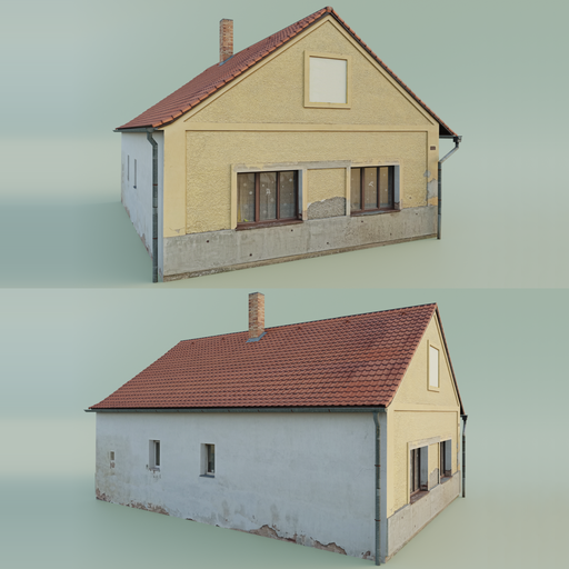 BlenderKit | Download the House with detailed roof model