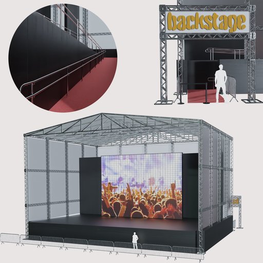 BlenderKit | Download the Stage model