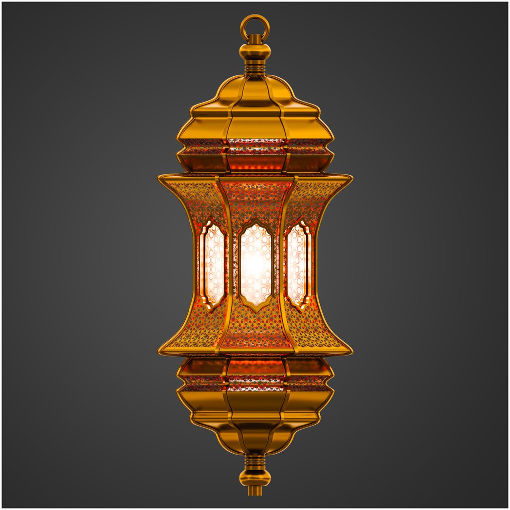 Realistic Ramadan Lantern | Interior Decorations models | BlenderKit