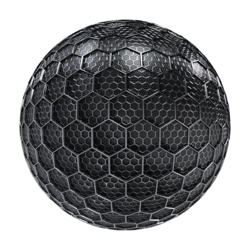 Black Hex Pattern | FREE tech materials | BlenderKit