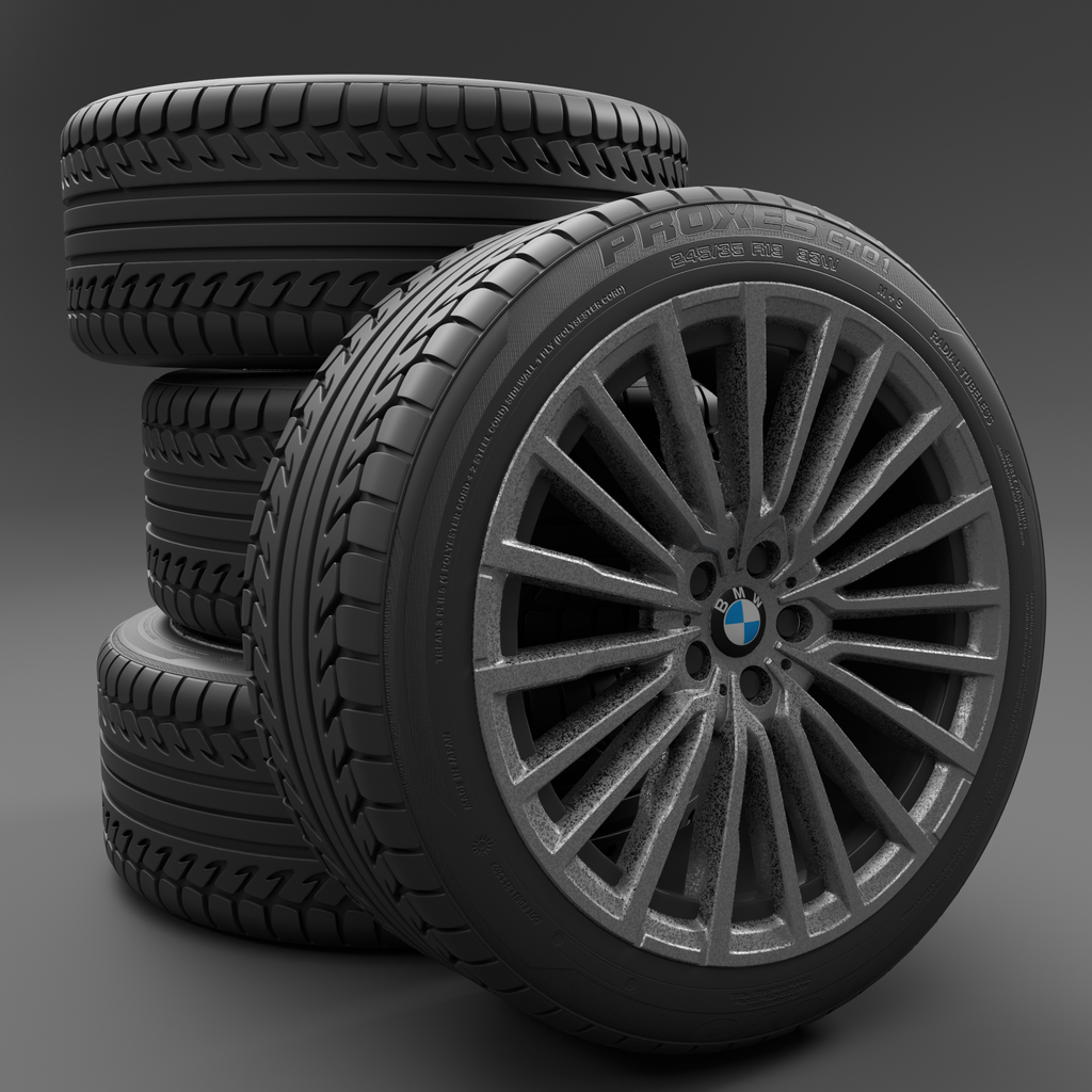 BMW Tires | Vehicle Parts models | BlenderKit