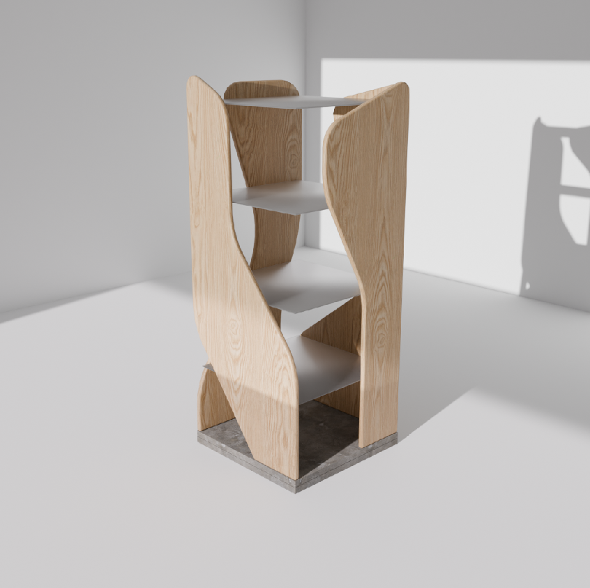 Modern shelf | FREE Shelves models | BlenderKit