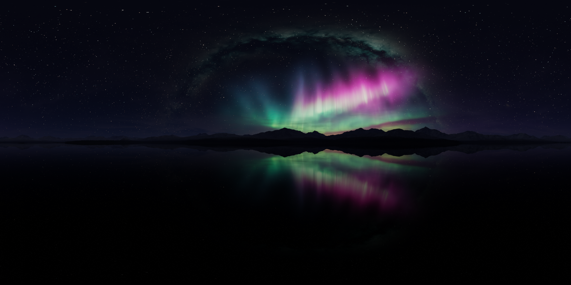 Night Sky with Northern Ligths | Nighttime Environments HDRis | BlenderKit