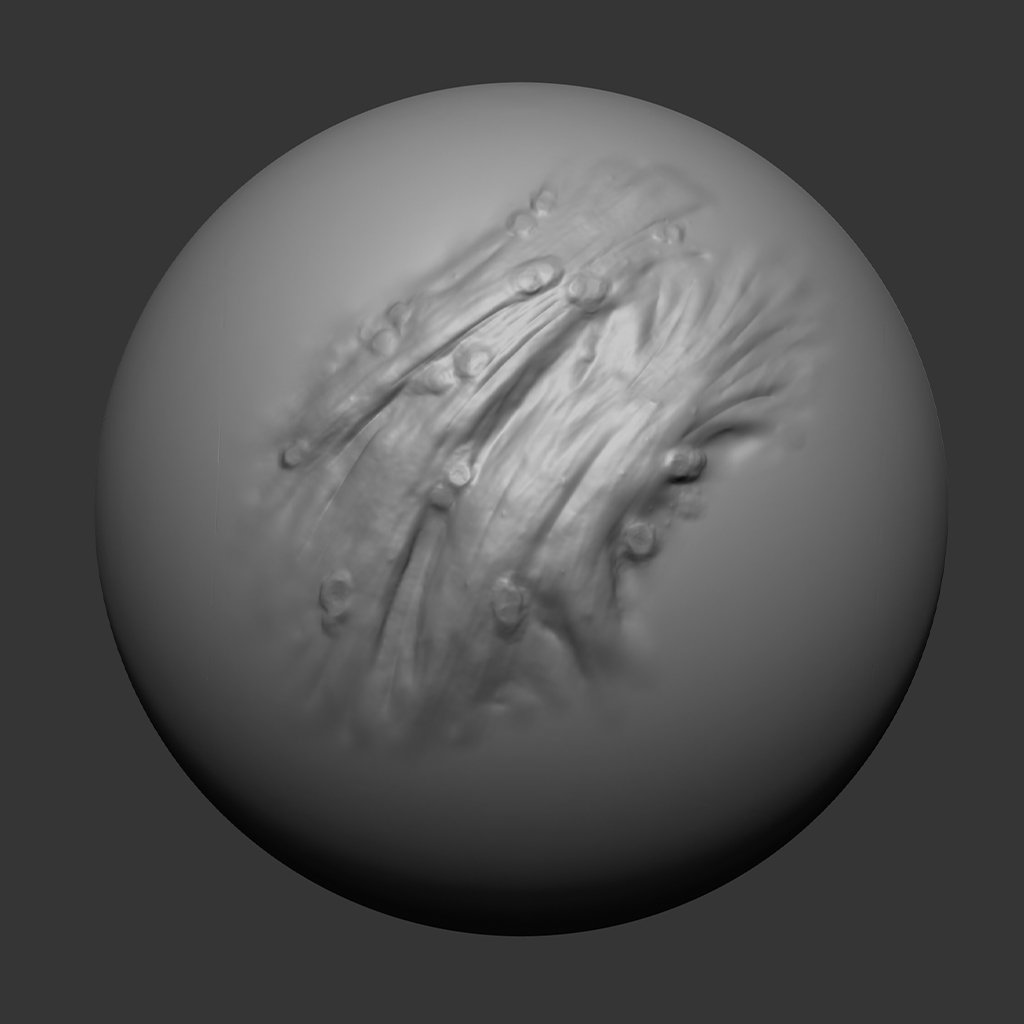 NS Zombie flesh pulled | misc brushes | BlenderKit