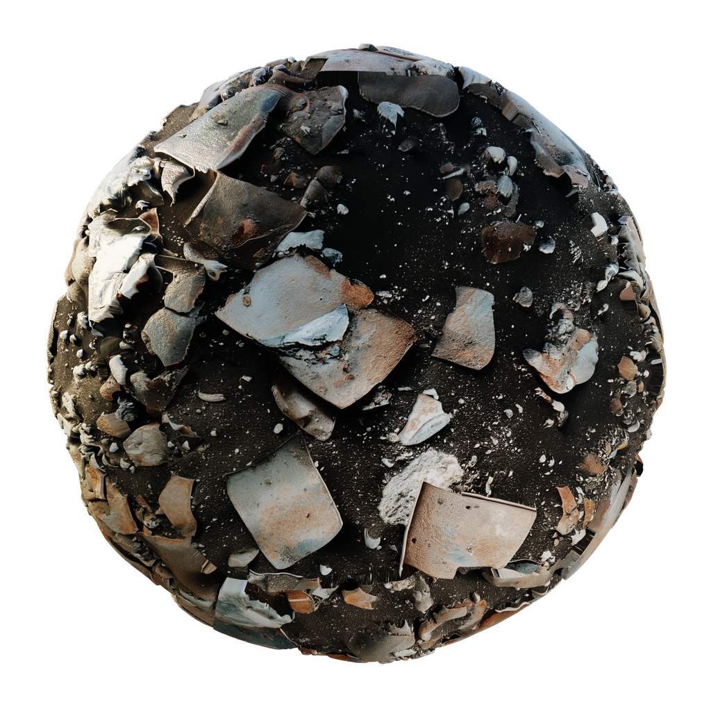 Scrap yard | FREE dirt materials | BlenderKit