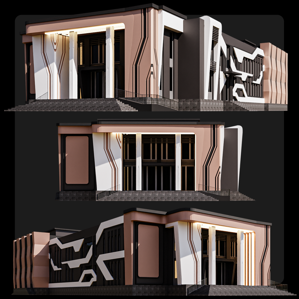 Theatre Building | FREE Commercial Buildings models | BlenderKit