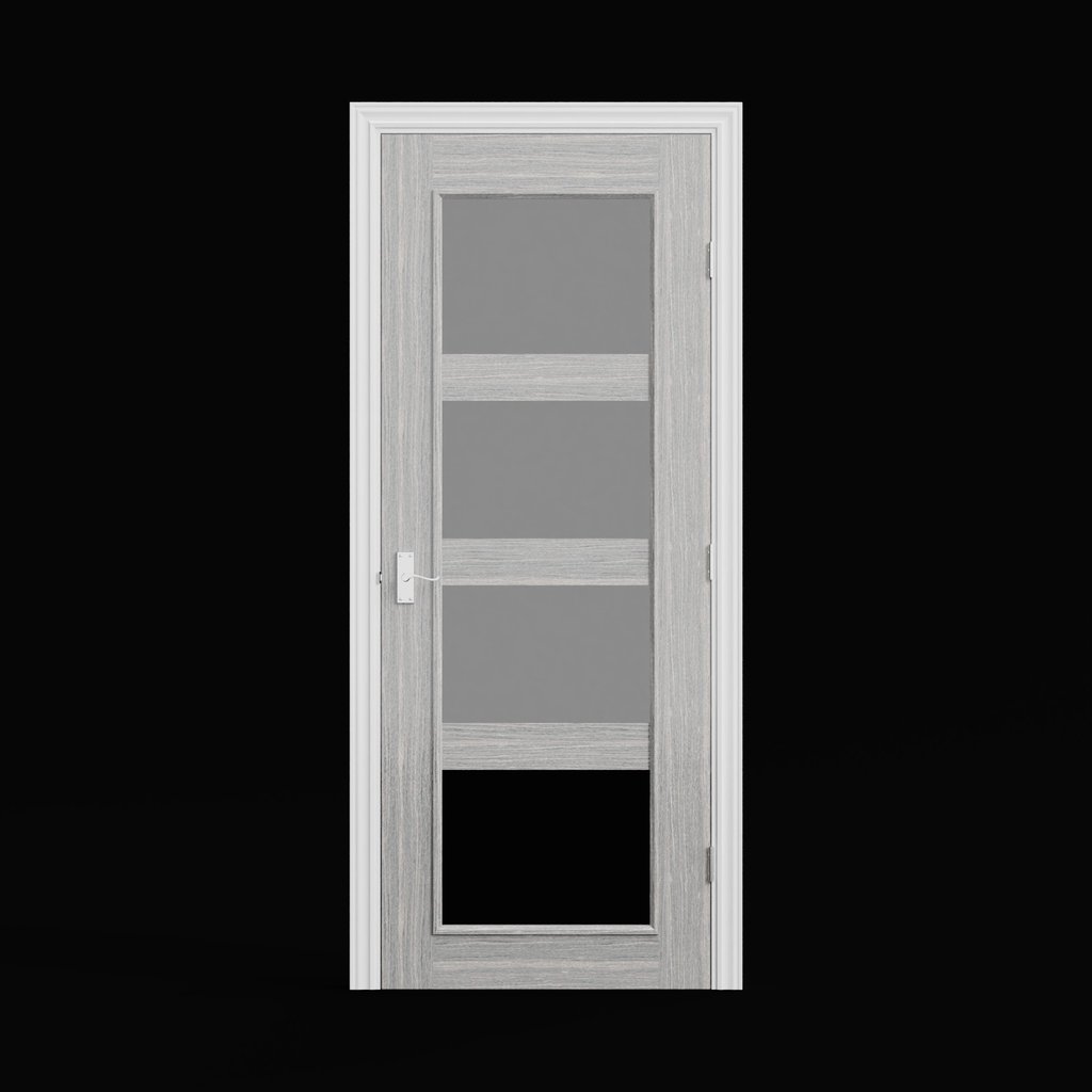 Contemporary Window Interior Door | FREE Doors models | BlenderKit