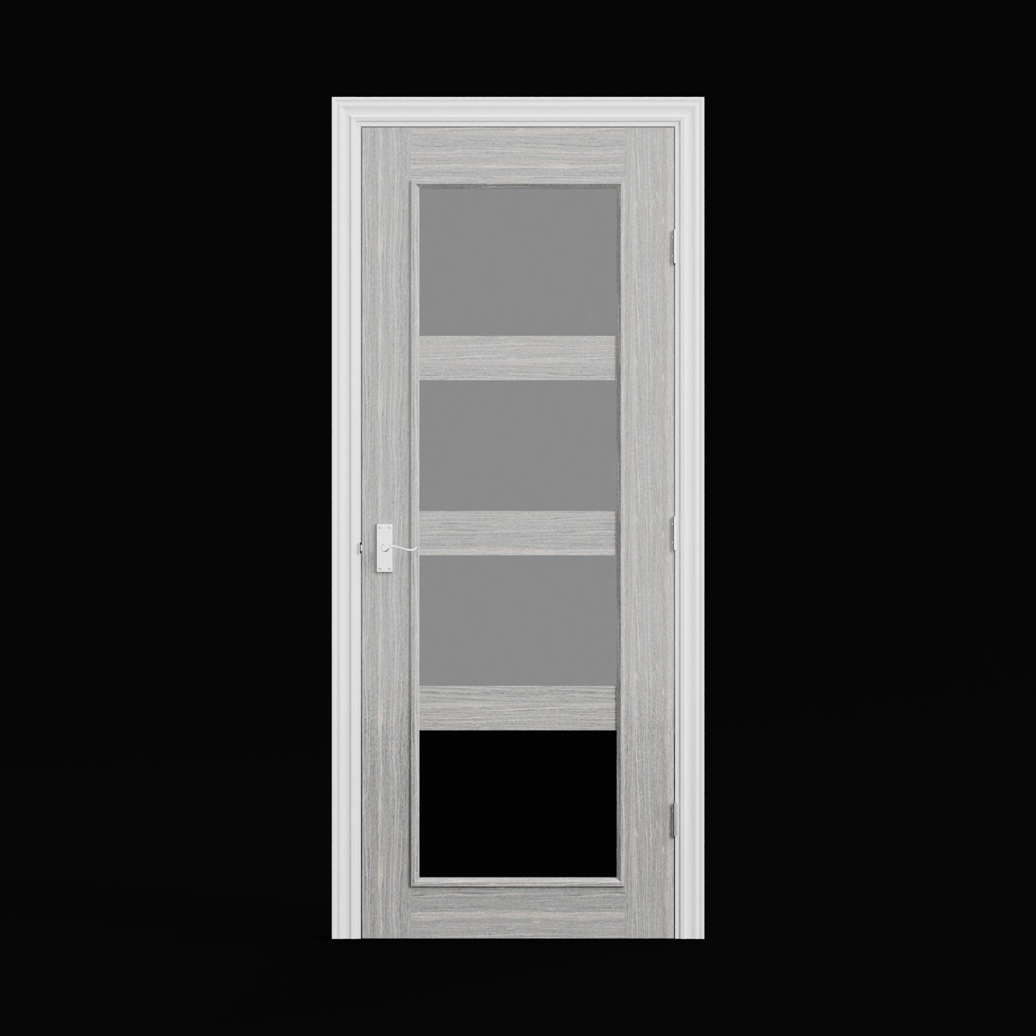 Contemporary Window Interior Door | FREE Doors models | BlenderKit