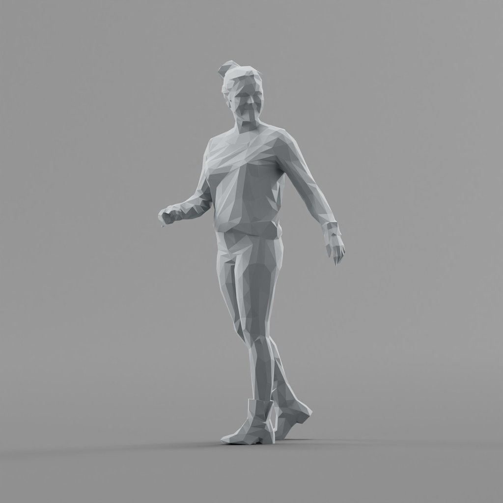 Lowpoly Female Walking | Women models | BlenderKit